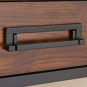 Leick Home SINCE 1910 11230 Iron craft Corner Computer/Writing Desk, Brownbronze