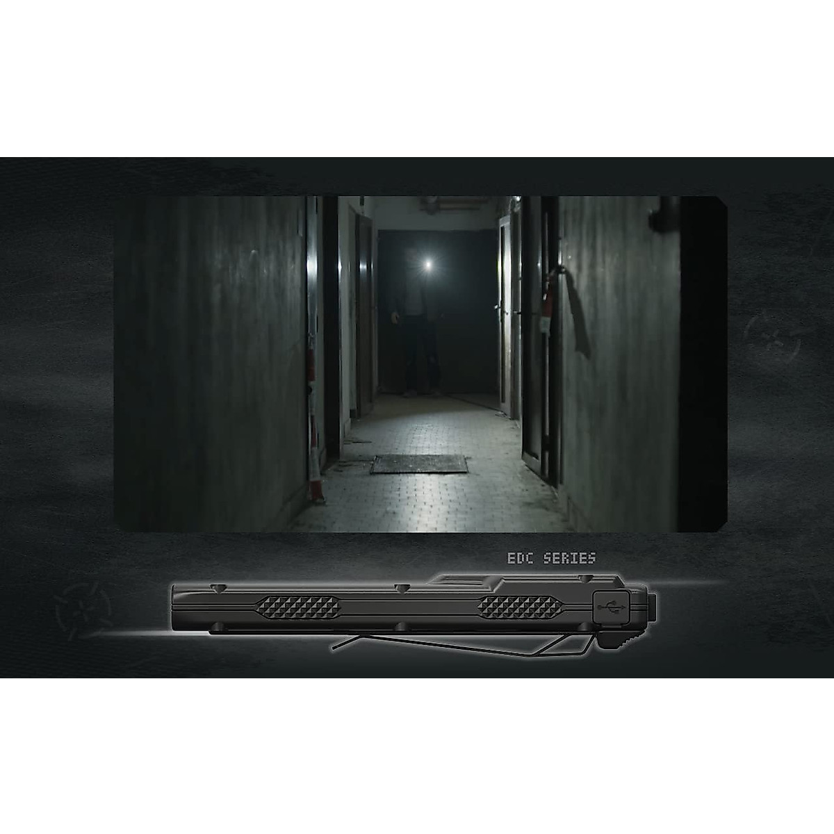 EdisonBright Nitecore EDC27 3000 Lumen USB Rechargeable Slim Body LED Flashlight Brand Charging Adapter