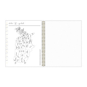 Blue Sky Life Note It 2023 Weekly and Monthly Planner Notes, 8.5" x 11", Frosted Cover, Wirebound, Leah (139479-23)