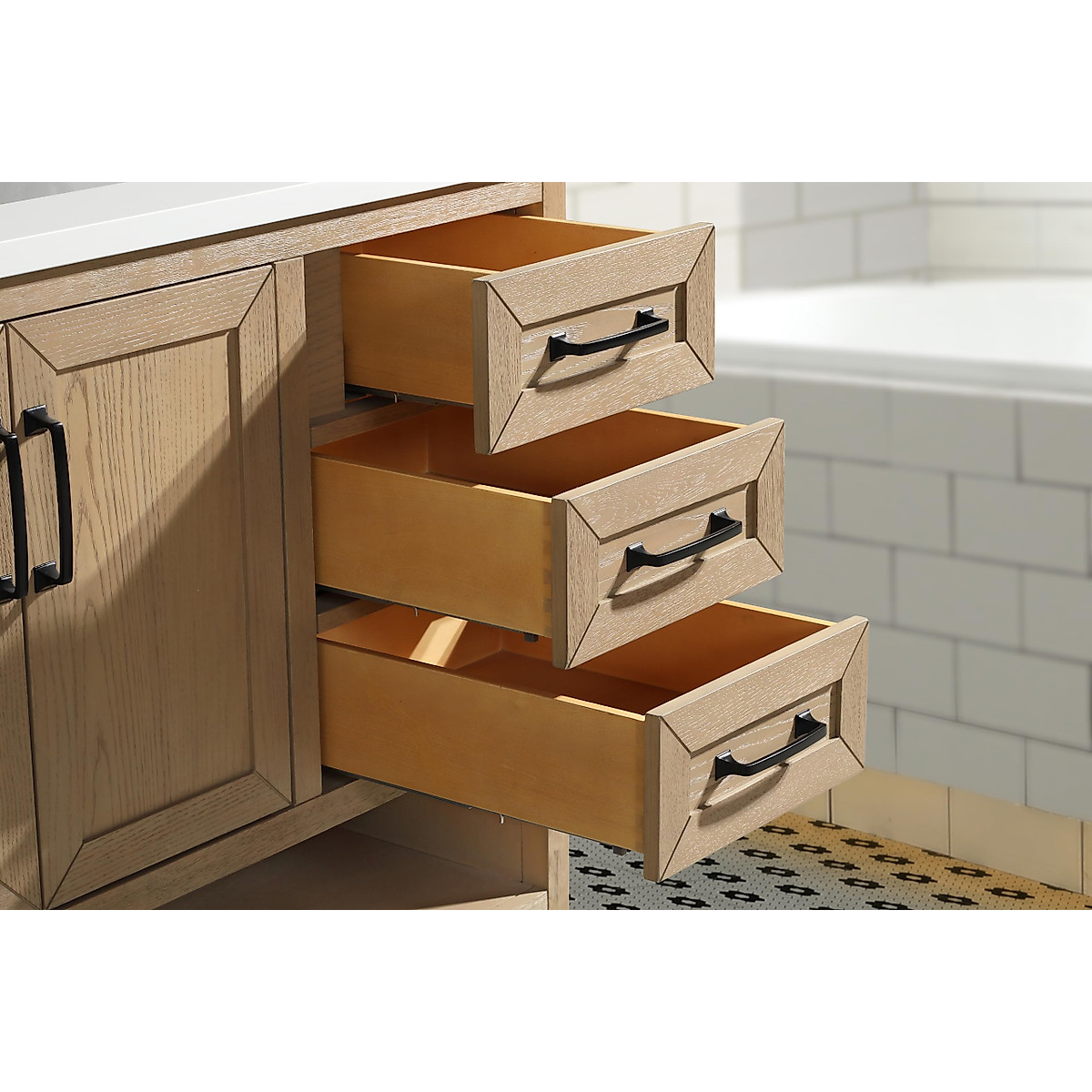 Ari Kitchen & Bath Venice 42" Bathroom Vanity in Oak Gray