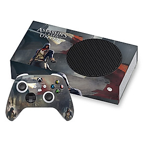 Head Case Designs Officially Licensed Assassin's Creed Arno Dorian French Flag Unity Key Art Vinyl Sticker Gaming Skin Decal Cover Compatible With Xbox Series S Console and Controller Bundle