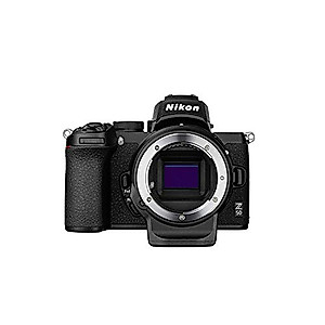 Nikon Z50 + FTZ Mirrorless Camera Kit (209-point Hybrid AF, High Speed Image Processing, 4K UHD Movies, High Resolution LCD Monitor) VOA050K003