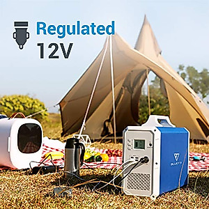 BLUETTI 2400Wh Portable Power Station EB240, Lithium Battery Pack Solar Generator with 2x110V/1000W Pure Sine Wave AC Outlets, 45W PD, Backup Power Storage for Home Emergency, Outdoor Camping