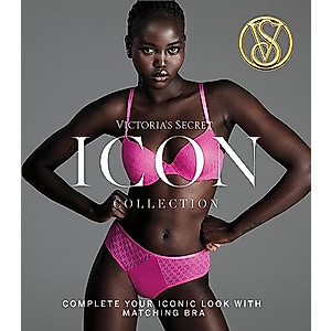 Victoria's Secret Very Sexy Icon Thong Panty, G String Underwear for Women, Black, M