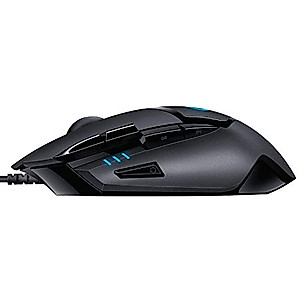 Logitech G402 Hyperion Fury Wired Gaming Mouse, 4,000 DPI, Lightweight, 8 Programmable Buttons, Compatible with PC/Mac - Black