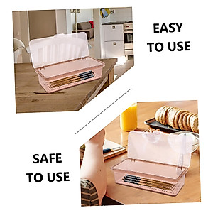 ifundom Flatware Tray Kitchen Drawer Organizer With Lid And Drainer- Kitchen Cutlery Tray and Utensil Storage Container with Cover- Dust- Proof Dinnerware Holder