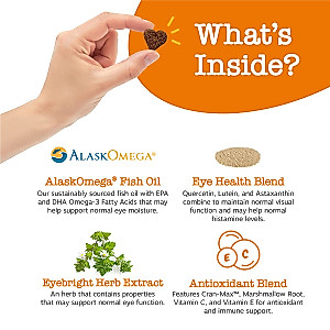 Zesty Paws Tear Stain Support Soft Chews for Dogs - for Eye Moisture + Vision & Immune Support - Functional Supplements with Fish Oil, Lutein, Cranberry & Vitamin C - Chicken Flavor - 90 ct