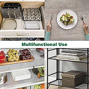 Oyiqar Shelf Liner, Non-Slip Cabinet Liner, 12 Inches x 20 FT Washable Oil-Proof for Kitchen Cupboard, Shelves, Refrigerator, Storage, Desks, Non Adhesive Drawers Kitchen Liner