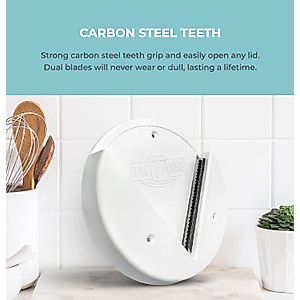 The Grip Jar Opener | Original Under Cabinet Jar Lid & Bottle Opener, Made in USA – Effortless Jar Opener for Weak Hands & Seniors with Arthritis - Open Any Size Jar & Can – Kitchen Gadgets Must Have