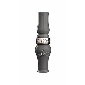Slayer Calls | Leg Iron Honker Call | Acrylic Goose Call for Canada Geese | Flat Grey Custom Engraved Call