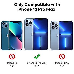 JETech Privacy Screen Protector for iPhone 13 Pro Max 6.7-Inch with Camera Lens Protector, Anti-Spy Tempered Glass Film, Easy Installation Tool, 2-Pack Each