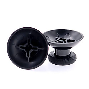 Deal4GO 2-Pack Black Thumbsticks Concave Analog Rubber Replacement for Xbox Series S|Xbox Series X Controller Thumb Grips
