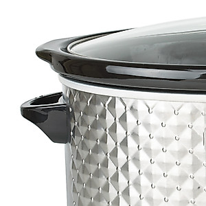 Brentwood Select Slow Cooker, 7 Quart, Silver