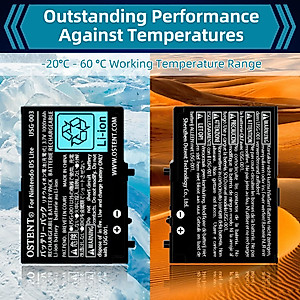 OSTENT 3.7V 1000mAh Rechargeable Li-ion Polymer Lithium-ion Battery Pack Tool Kit for Nintendo DSL NDS Lite