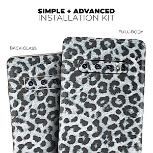 DesignSkinz Real Leopard Animal Print Protective Vinyl Decal Wrap Skin Cover Compatible with The Samsung Galaxy S20 (Screen Trim & Back Glass Skin)