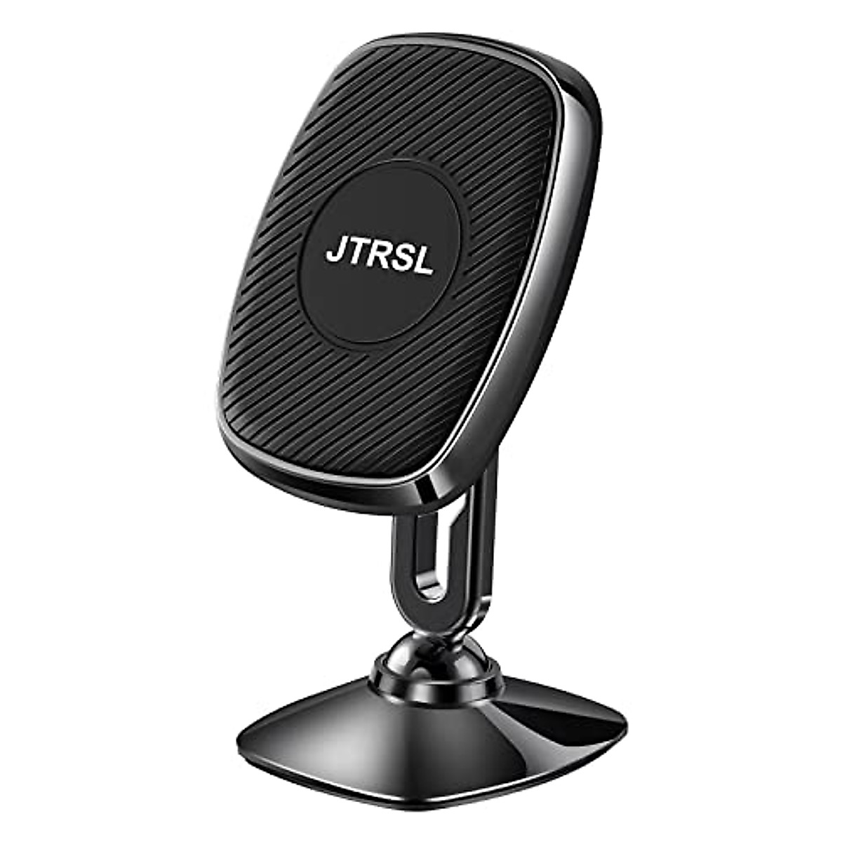 JTRSL Car Magnetic Phone Mount - Alloy Car Phone Holder for Dashboard and Air Outlet, 360° Rotatable Universal Magnetic Car Mount Suitable for iPhone, Samsung and Other Smartphones (Black)