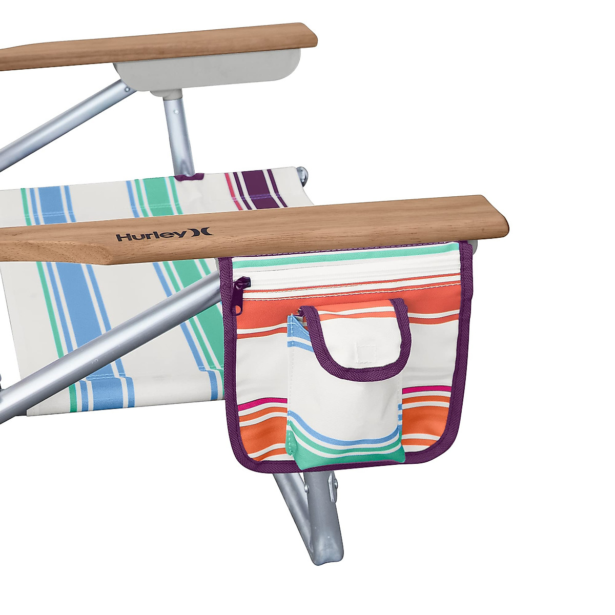 Hurley Deluxe Backpack Beach Chair, One Size, Plum