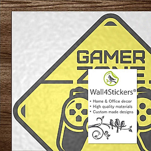 Gamer Zone door sign sticker wall art bedroom boys room gaming decor wallpaper decal stickers boy game vinyl decoration baby kid accessories bedroom kids decals video game loading removable controller