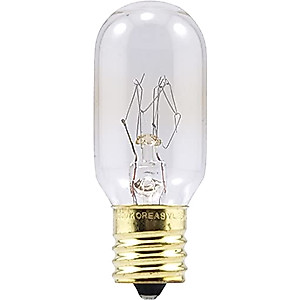 SYLVANIA 25W Appliance Tubular Incandescent T8 Bulb, 230 Lumens, Clear, 100 CRI, 2850K, Warm White - 1 Pack (18360)
