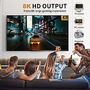Retro Game Console with 48214 Retro Games, S905X4 Game Consoles Plug and Play for 4K TV, EmuELEC 4.6 Game System, Android 11, 256G Super Emulator Console with 76 Emulators, 2 Wireless Controller, WiFi