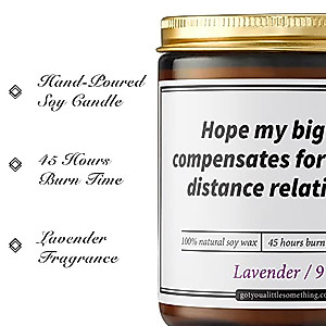 Long Distance Relationship Natural Soy Candle - Fun I Miss You Gifts for Boyfriend, Girlfriend, BFF, Best Friend, Her, Him, Women, Couples, Bestfriend Friendship Relationship Candle
