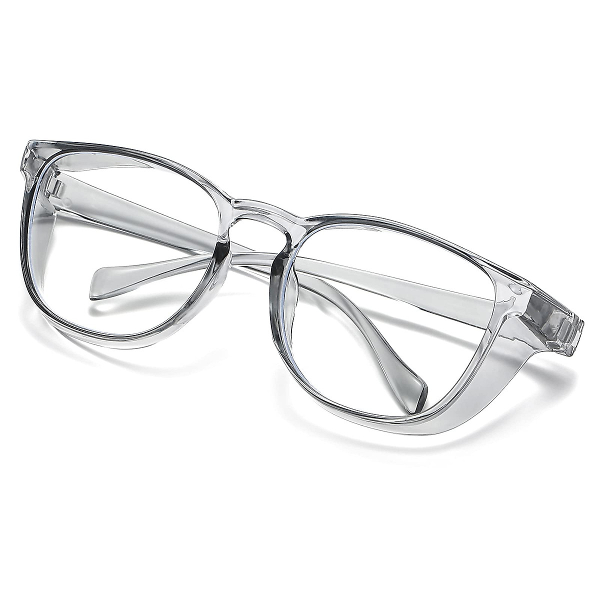 AIMADE Safety Glasses Goggles Anti Fog Stylish Protective Goggles Eyewear Blue Light Blocking Glasses for Men/Women (Clear grey)