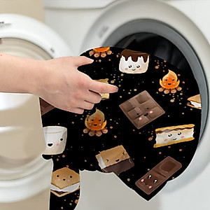 Cute S'Mores Blanket | Ultra Soft Marshmallow Cookie Throw Blanket | 60"x80" Marshmallow Gifts for Boys Girls | Plush Warm Cozy Roasted Marshmallows Blanket for Couch/Sofa/Travel/Camping