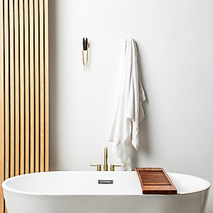 Wooden Wall Hat Hooks - Set of 2 - Heavy Duty Backpack Hanger - American Walnut Wood Decorative Coat Hooks Wall Mount