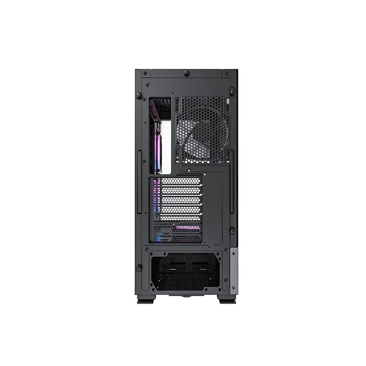Montech Sky Two, Dual Tempered Glass, 4X PWM ARGB Fans Pre-Installed, ATX Gaming Mid Tower Computer Case, Type C, High Airflow Performance- Black