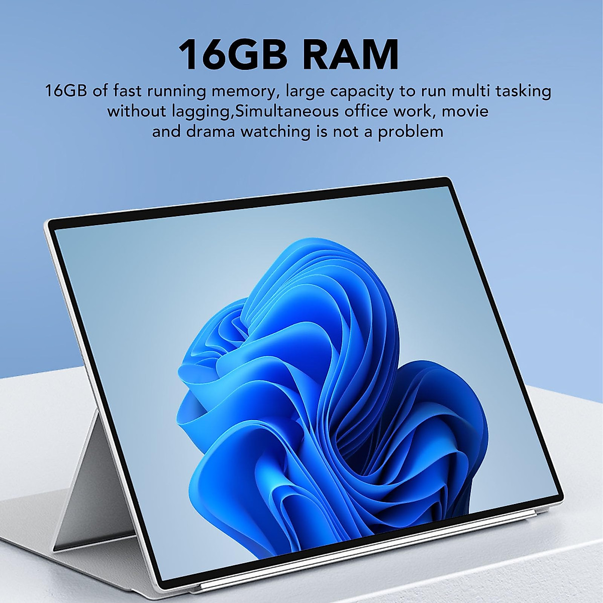 Yunseity Laptop 2 in 1 Touchscreen 12.3 Inch, 16GB RAM 512GB / 1TB SSD Business Laptop with Magnetic Keyboard, 2880x1920 2.4GHZ 5GHZ WiFi Laptop for Windows 11 (16+1TB US Plug)