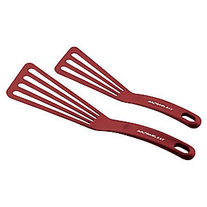 Rachael Ray KitchenTools and Gadgets Nylon Cooking Utensils / Spatula / Fish Turners - 2 Piece, Rose