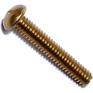 Hard-to-Find Fastener 014973131456 Slotted Round Machine Screws, 1/4-20 x 1-1/2, Piece-10