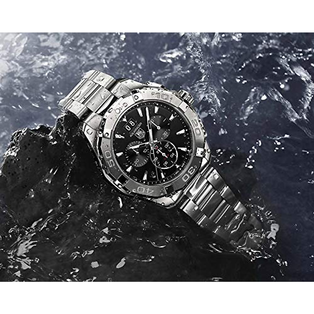 TAG Heuer Men's CAY1110.BA0927 Aquaracer Analog Display Swiss Quartz Silver Watch