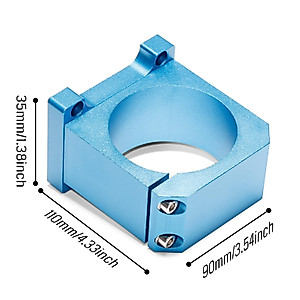 Genmitsu 65mm Diameter Aluminum CNC Spindle Holder Spindle Mount for PROVerXL 4030 CNC Machine Aluminum Z Axis Assembly Kits, Blue, 4030V2-ZC69