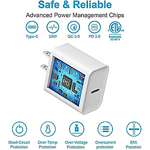 iPhone 14 13 12 11 Fast Charger [Apple MFi Certified] 20W PD Type C Power Wall Charger with 6FT Charging Cable Compatible iPhone 14/14 Max/14 Pro/13/13 Pro Max/12/12 Pro/12 Pro Max/11/11 Pro iPad