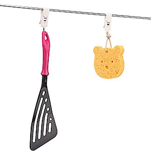 Kitchen Bathroom Office Dish Cloths Towels Rubber Gloves Face Mask Drying Clothespin Clips Hooks Pack of 3