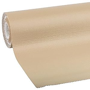 Smooth Top EasyLiner for Cabinets & Drawers - Easy to Install & Cut to Fit - Shelf Paper & Drawer Liner Non Adhesive - Non Slip Shelf Liner for Kitchen & Pantry - 12in. x 24ft. - Taupe