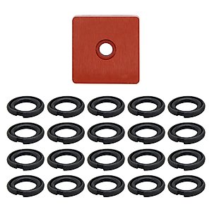RURBRIN 20 Sets 1/2" Impact Wrench Retaining Rings with O-Ring, Compatible with Electric/Pneumatic Wrench, Including Retainer Ring Anvil Install Tool