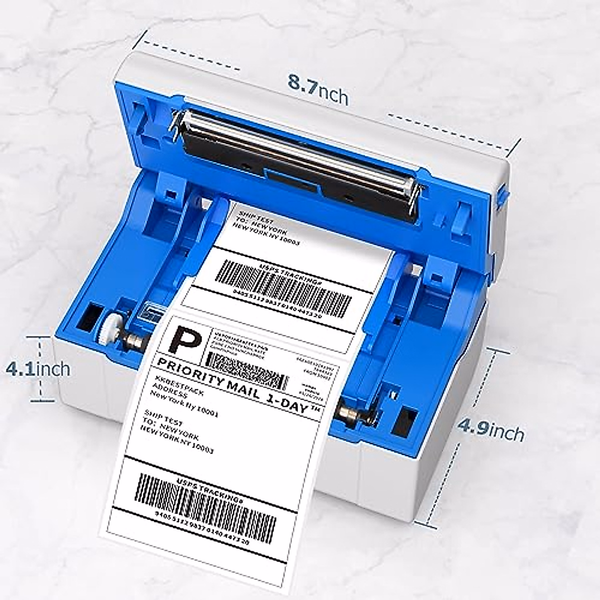 TEROW Printer 2024D Thermal Label Printer 4x6 Shipping Label Printer with 127mm/s High-Speed Printing and Auto Label Detection