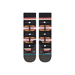 Stance Cloaked Mid Crew Socks (Large, Washed Black)