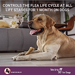 Vectra 3D for Dogs Flea, Tick & Mosquito Treatment & Prevention for Extra Large Dogs (over 95 lbs) , 3 month supply