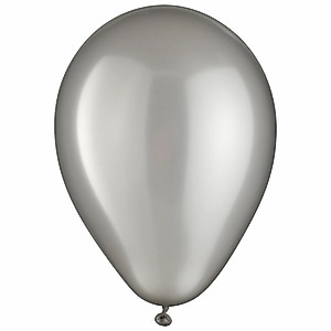 Silver Pearl Latex Balloons - 9" (Pack Of 20) - Ideal For Elegant Celebrations & Events, Weddings, Birthdays & Anniversaries