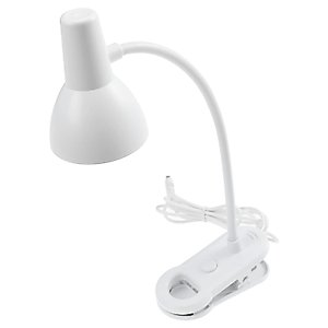 OSALADI Reading Lamp Gooseneck Desk Lamps LED Table Lamp Clip On Desktop Light with USB Charging Port for College Dorm, Home, Office