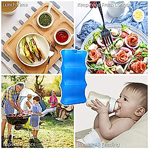 Breastmilk Ice Pack -Bottle Ice Packs for Breastfeeding Working Mom fit for Cans Bottles Breast Pump Bag Lunch Bags, 2pcs