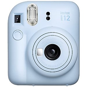 Fujifilm Instax Mini 12 Instant Film Camera, Pastel Blue
