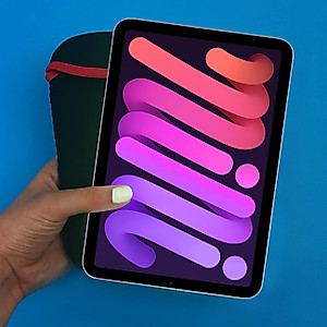 G-HUB - Reversible Neoprene Sleeve for iPAD MINI & iPAD MINI 2 - Cover is BLACK on the outside (or RED when reversed) - Designed by G-Hub specifically for use with the Apple iPad Mini and iPad Mini 2