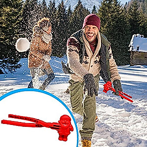 Christmas Ornament Xmas Creative Gift for Family Snowball Clip Children's Winter Outdoor Toys Snow Sticks Snowball Fights and Snow Toys for Xmas Holiday Party Decor Outdoor Lawn Yard Garden