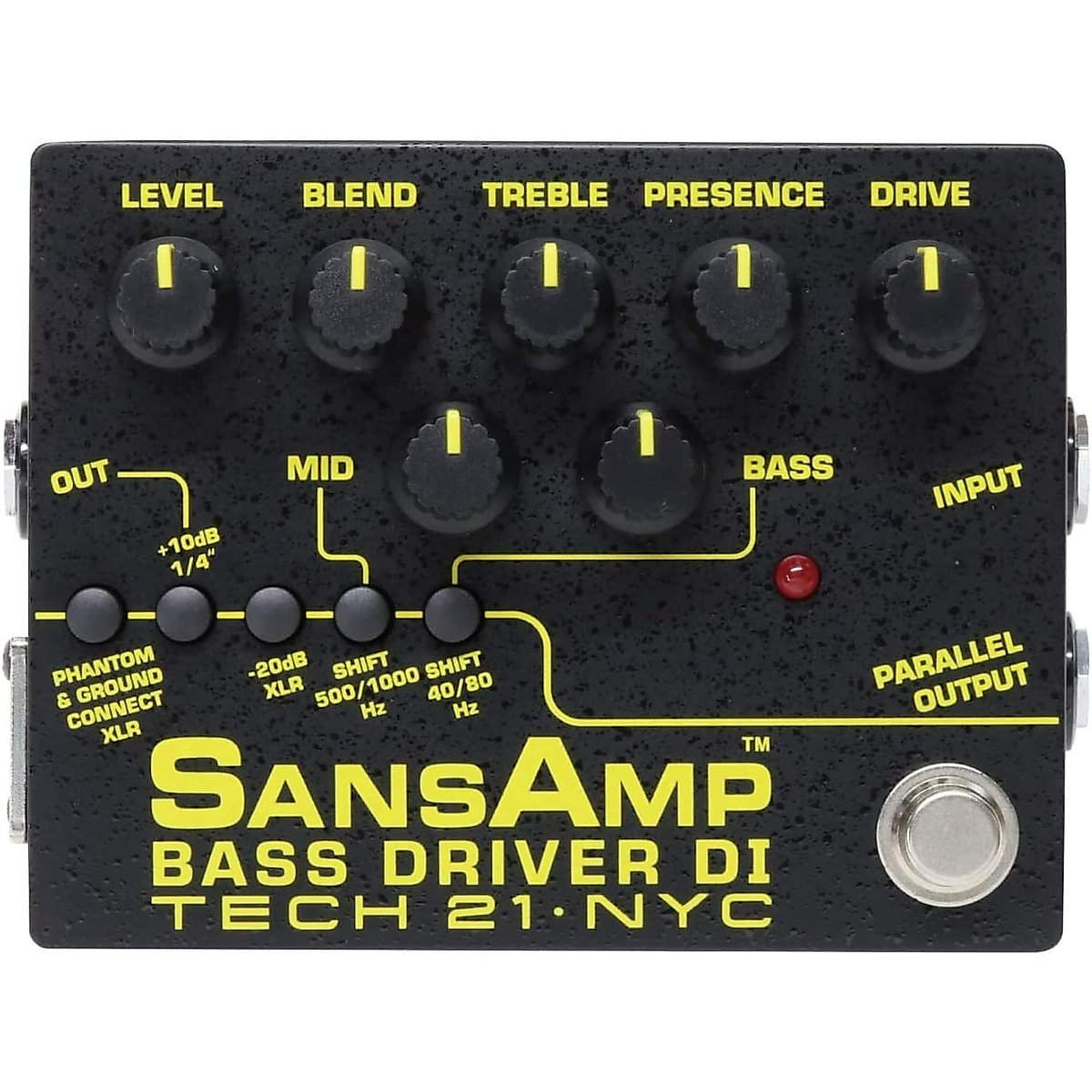 Tech 21 SansAmp Bass Driver DI V2 Bundle with 2 Patch Cables and Clip-On Tuner