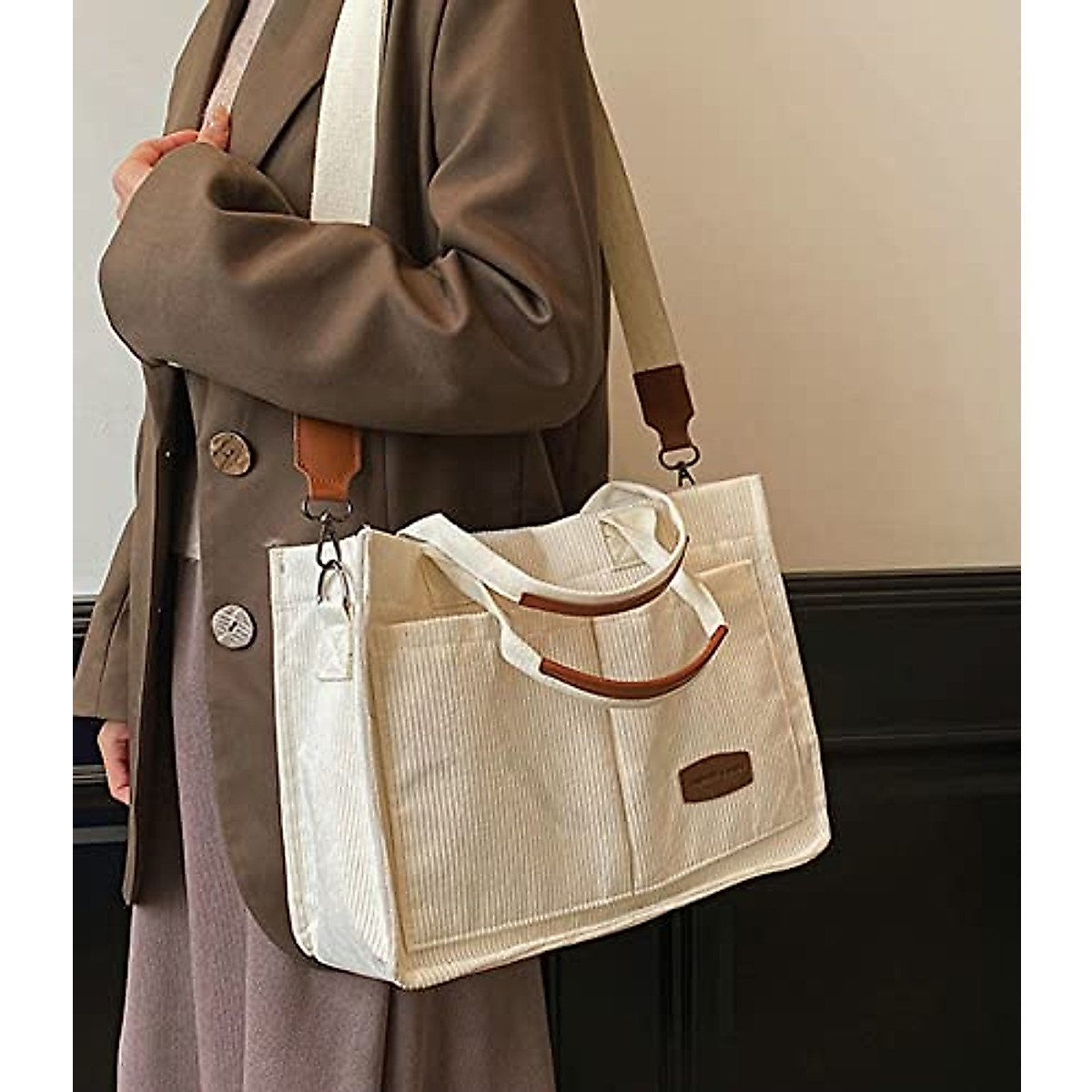 Tote Bag for Women Cute Corduroy Hobo Bag Satchel Bag Shoulder Bag Crossbody Bag Tote Handbags for Women 2023