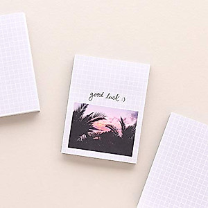 Monolike Memopad Smoothie Design Set - 4 Packs, 4 Different Designs, 100 Sheets Per Pad, Total 400 Sheets, Note Pads, Writing Pads, 3.15 x 4.17 Inches